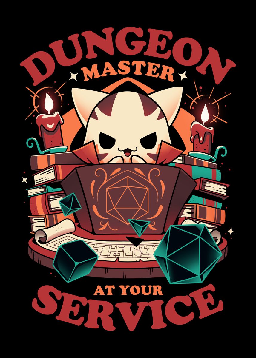 'DM at Your Service' Poster, picture, metal print, paint by Snouleaf ...