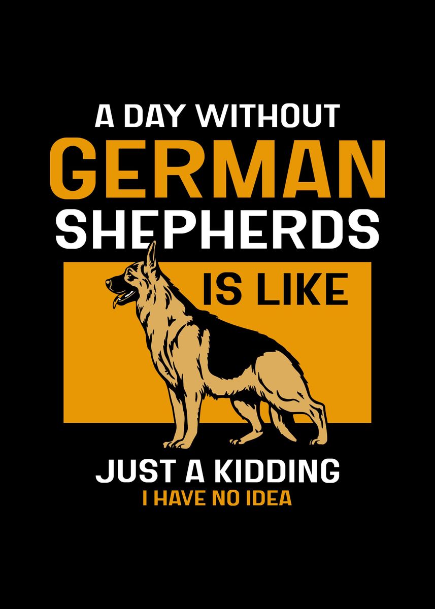 'German Shepherd' Poster, picture, metal print, paint by Sebastian ...