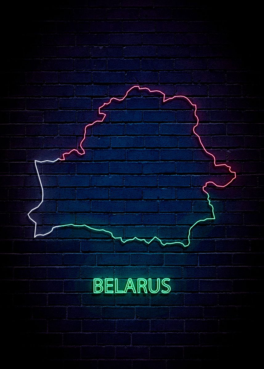 'belarus' Poster, picture, metal print, paint by ke ke | Displate