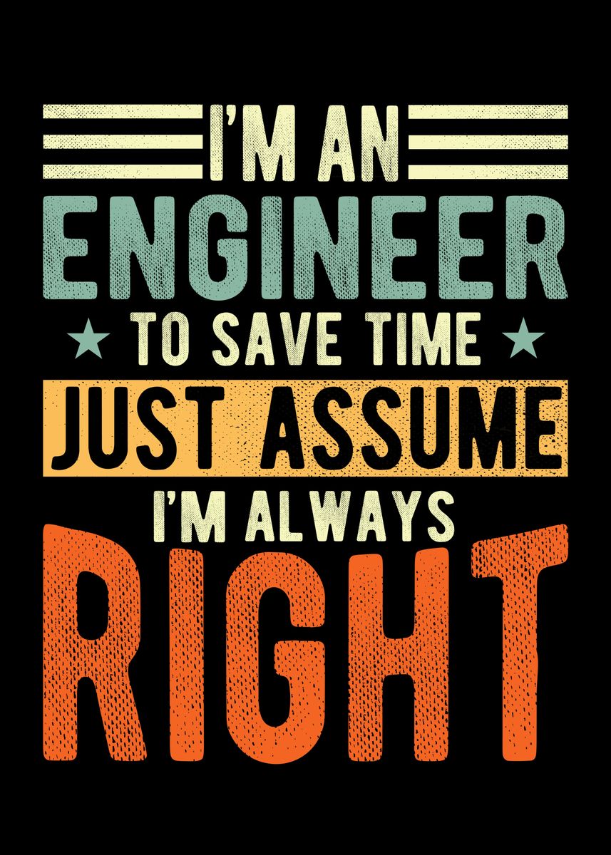 'Engineer' Poster, picture, metal print, paint by schmugo | Displate