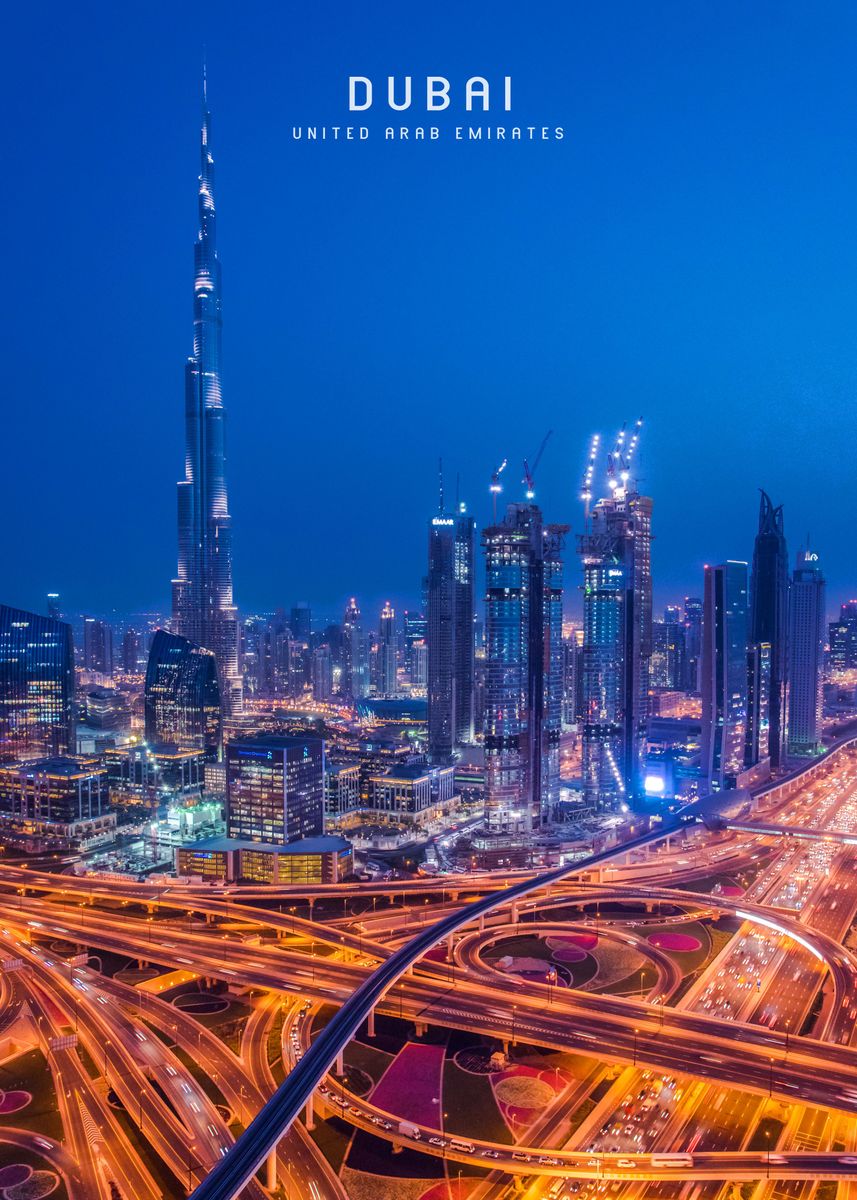 'Dubai ' Poster by Famous City | Displate