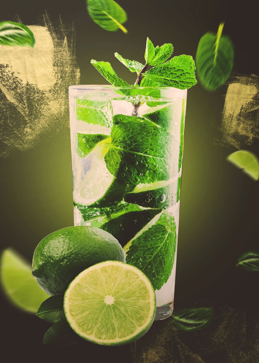 'Fresh green Mojito' Poster by Stefan Merz | Displate
