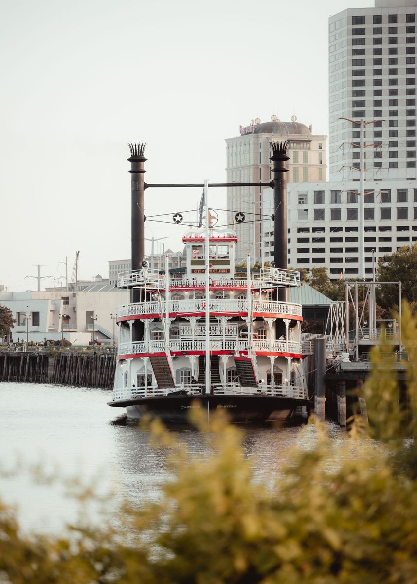 'New Orleans steamboat' Poster, picture, metal print, paint by Yann ...