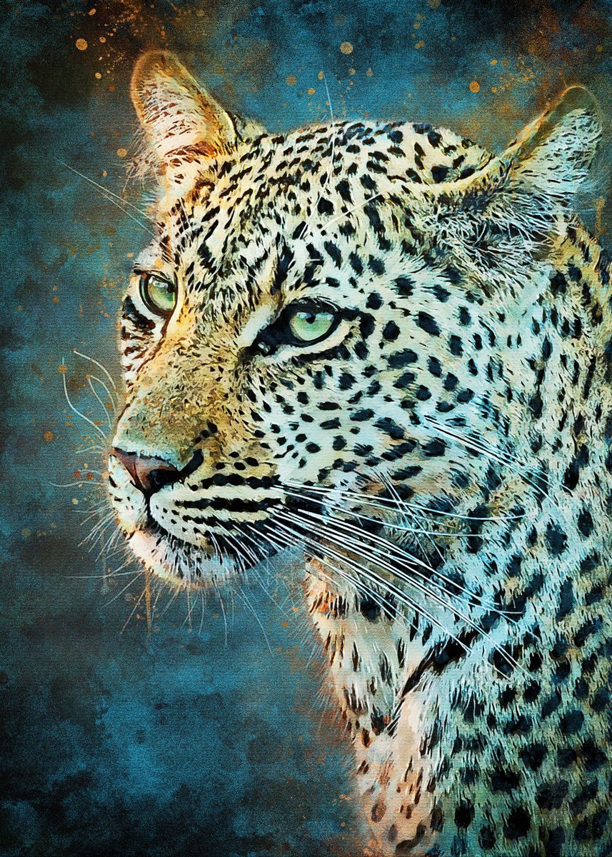'Expression Leopard' Poster by Muh Asdar | Displate