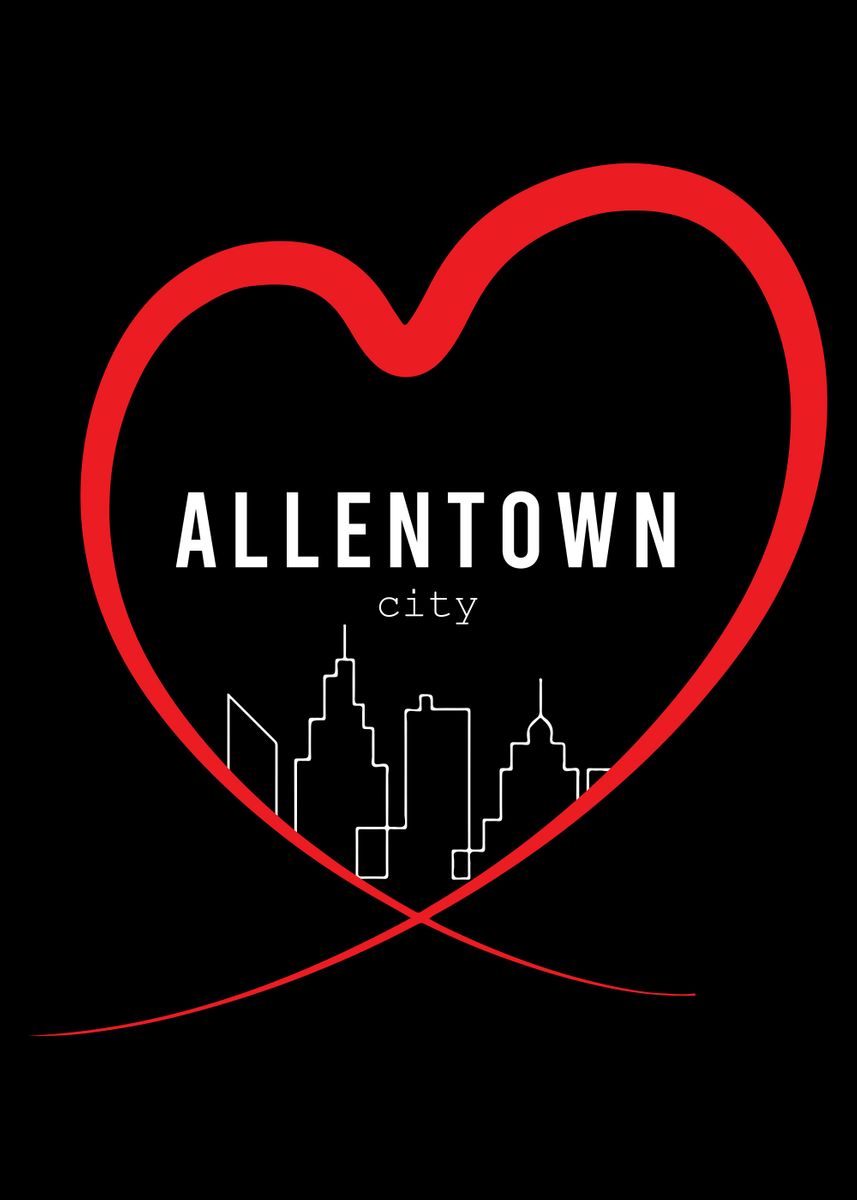 'Allentown' Poster, picture, metal print, paint by berry nguyen | Displate