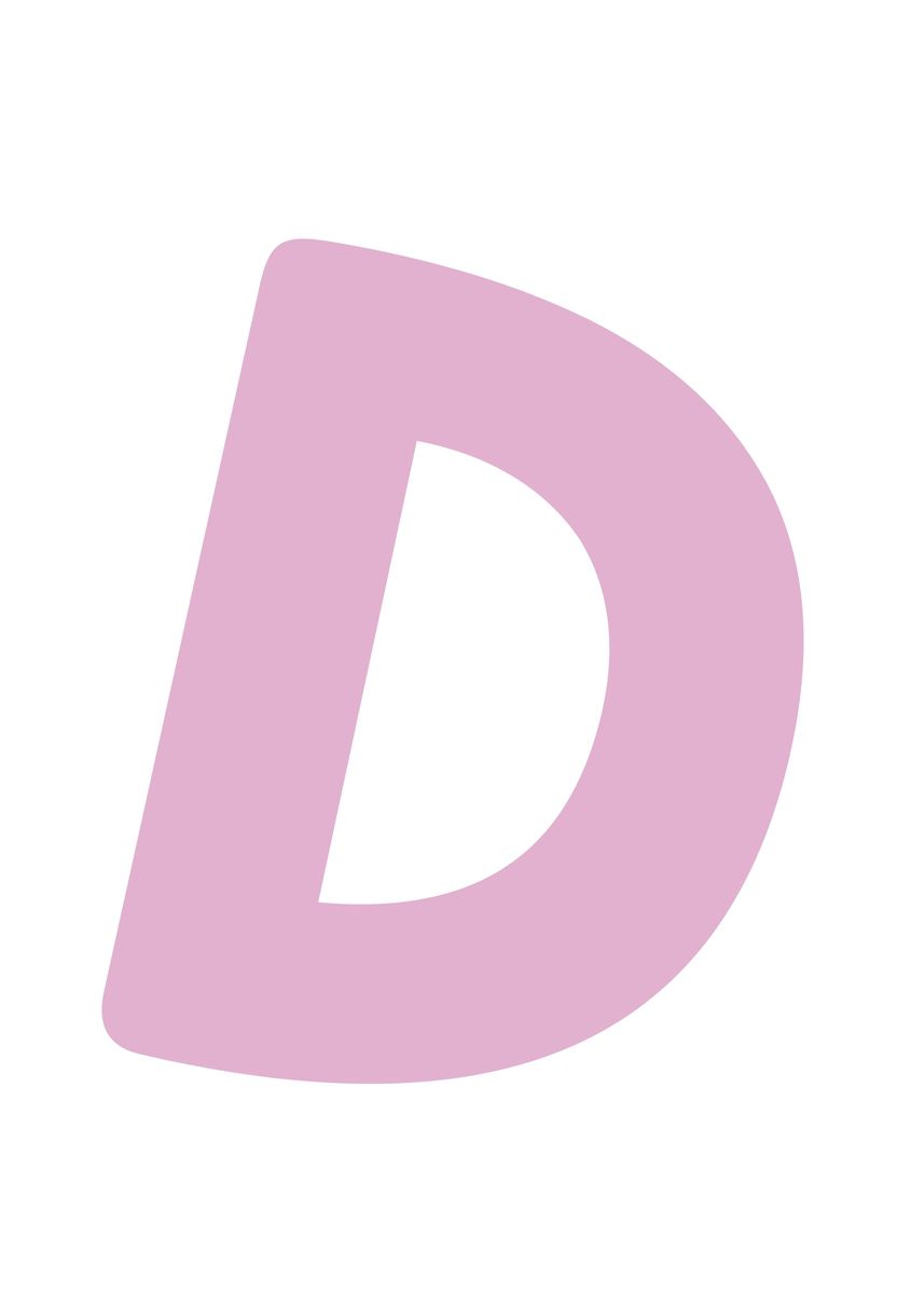  Initial Name Letter D Poster By Batrisyia Rania Fitri Displate