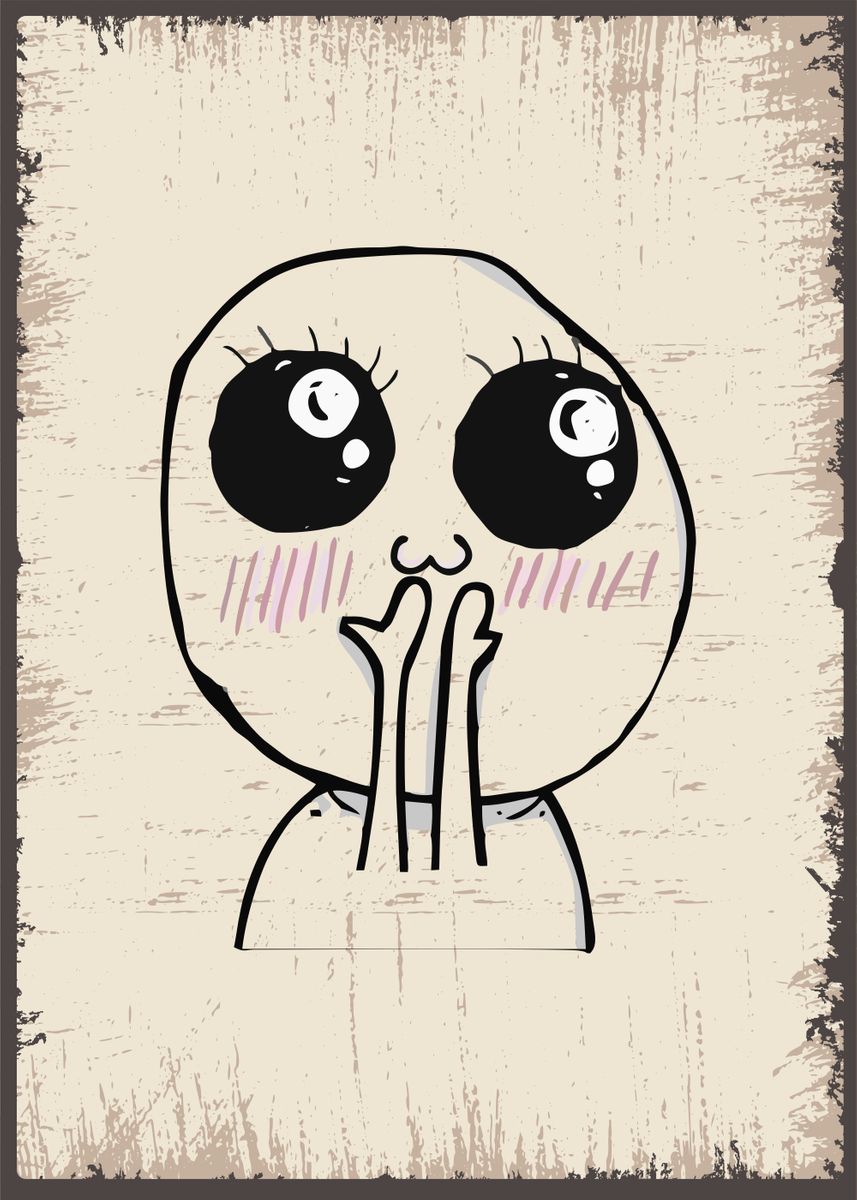 'crying meme' Poster, picture, metal print, paint by Trending Awesome ...