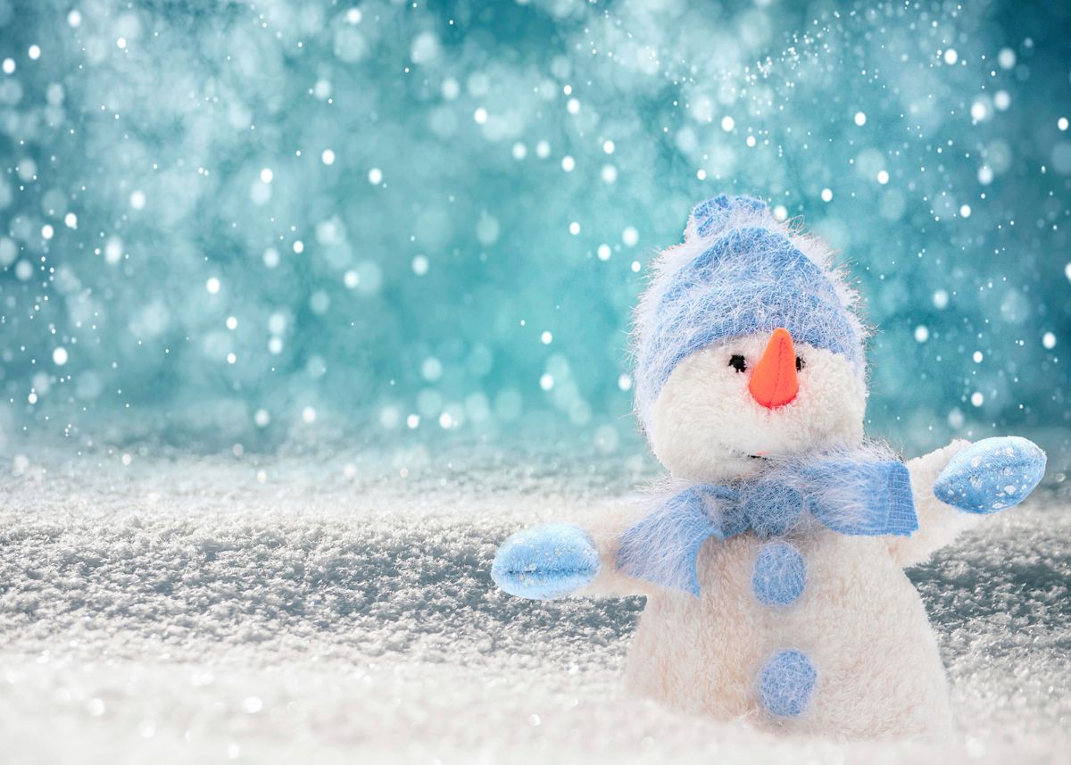 'snowman cyan' Poster by MrNguyen HaTang | Displate