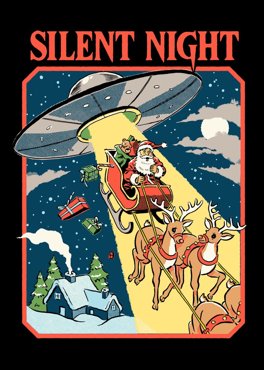 'Silent Night' Poster, picture, metal print, paint by Steven Rhodes ...