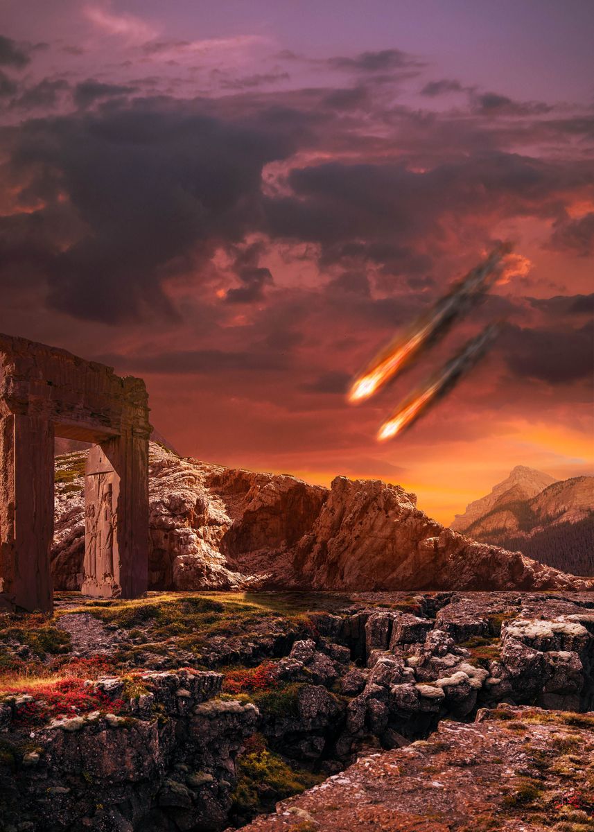 'Rocky Asteroids' Poster, picture, metal print, paint by Shaheen Khan ...