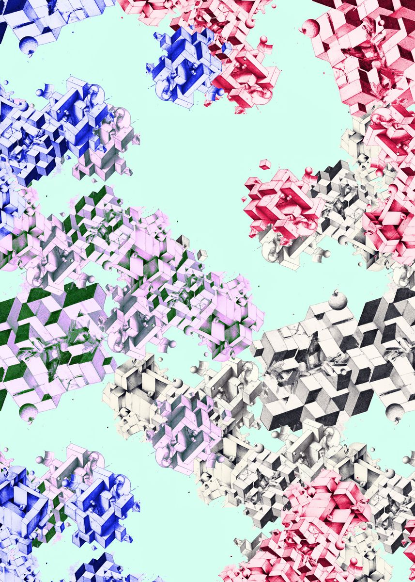 'Geometric Lattices 2' Poster by Jash Jhaveri | Displate