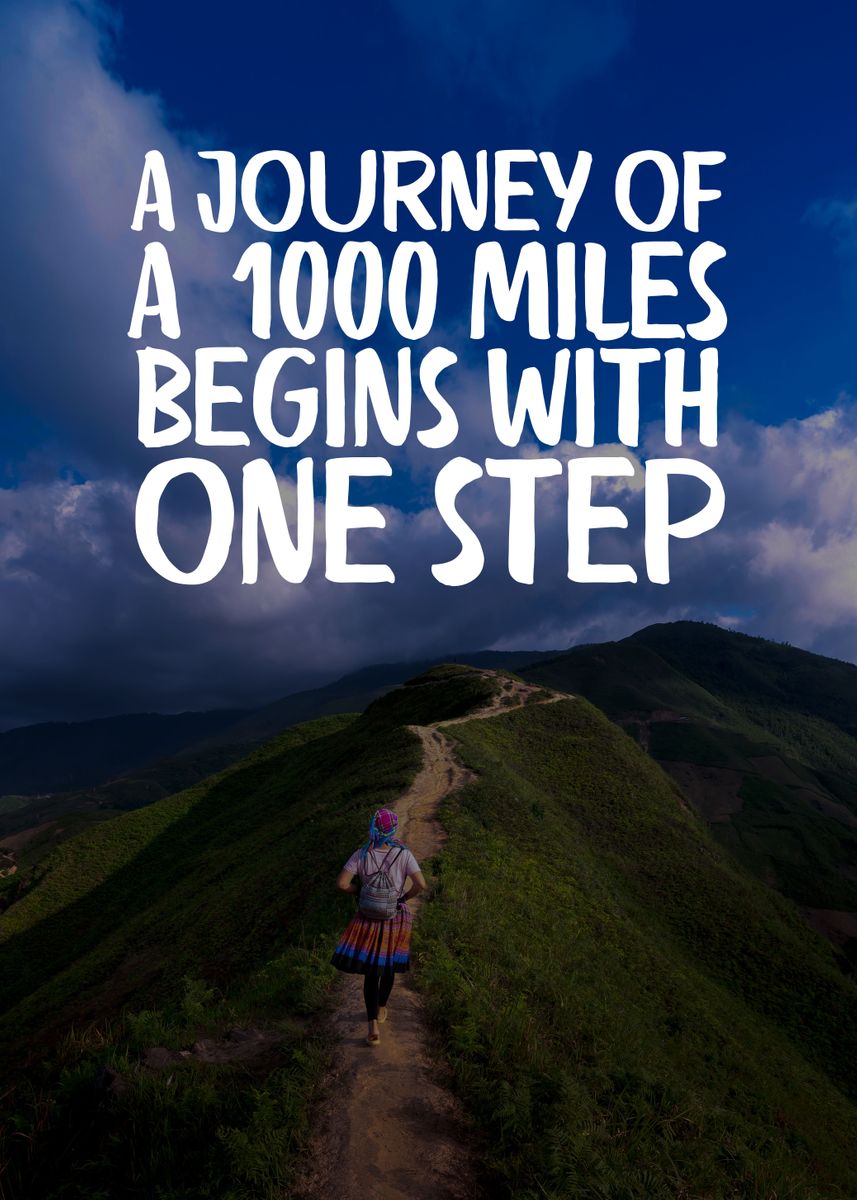 'A Thousand Miles Journey' Poster, picture, metal print, paint by Naui ...