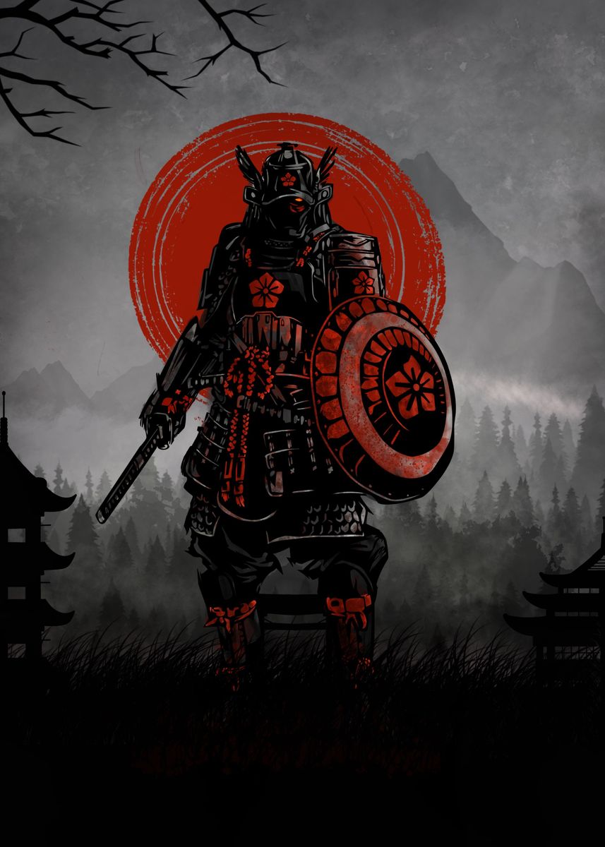 'Warrior bushido from japan' Poster, picture, metal print, paint by Japanese Warrior | Displate