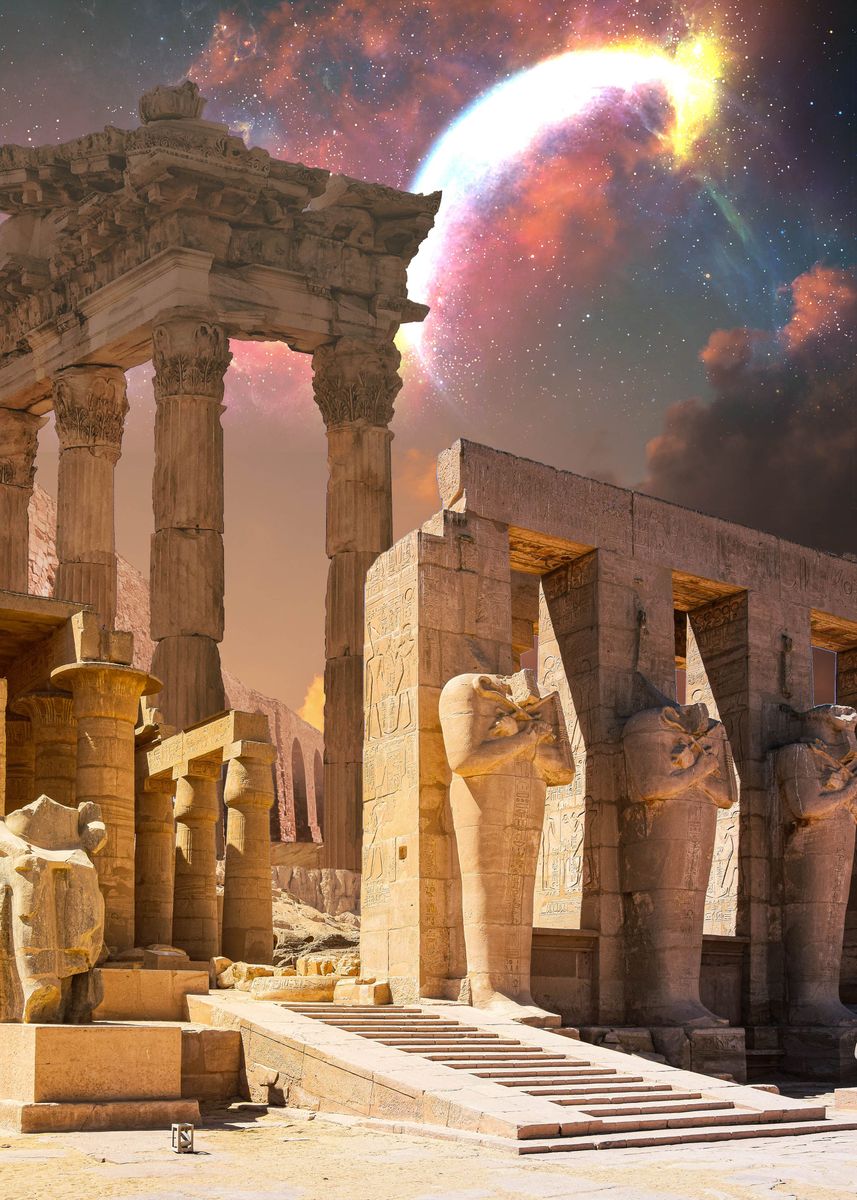 'Stars and Ruins' Poster, picture, metal print, paint by Shaheen Khan ...