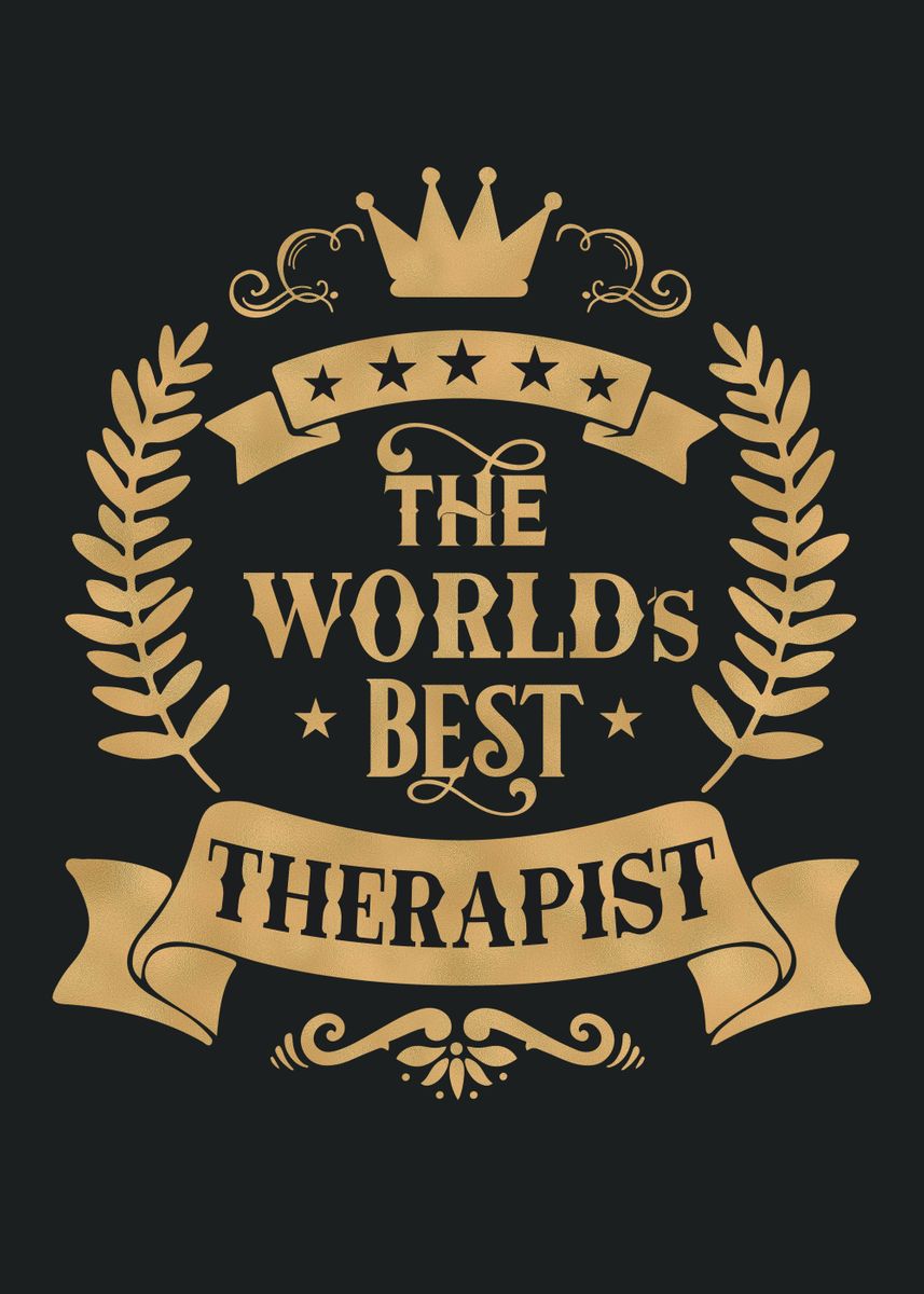'World Best therapist' Poster by XandYart | Displate