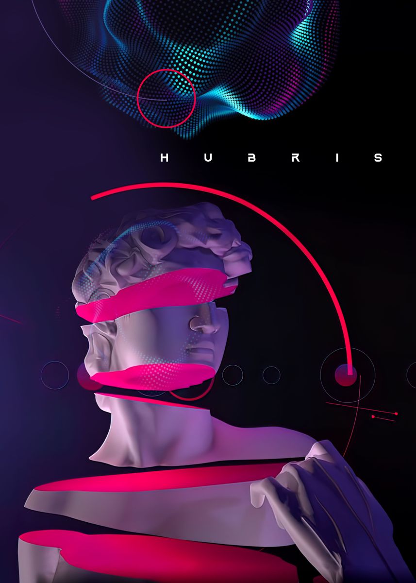 'David in hubris' Poster, picture, metal print, paint by Broken Specter ...