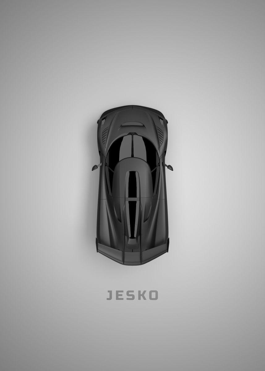 '2020 Jesko' Poster, picture, metal print, paint by 21 MXM | Displate