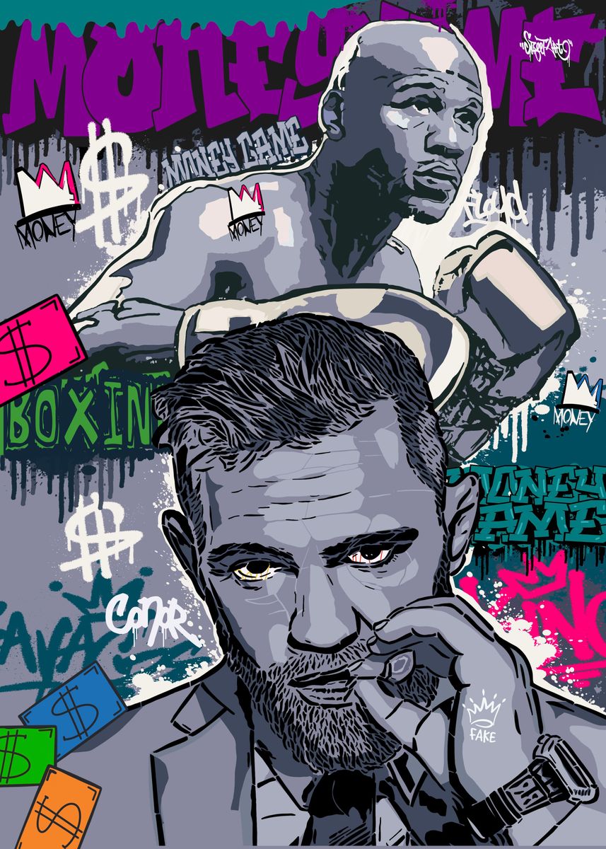 'Money game' Poster, picture, metal print, paint by Mild pic | Displate