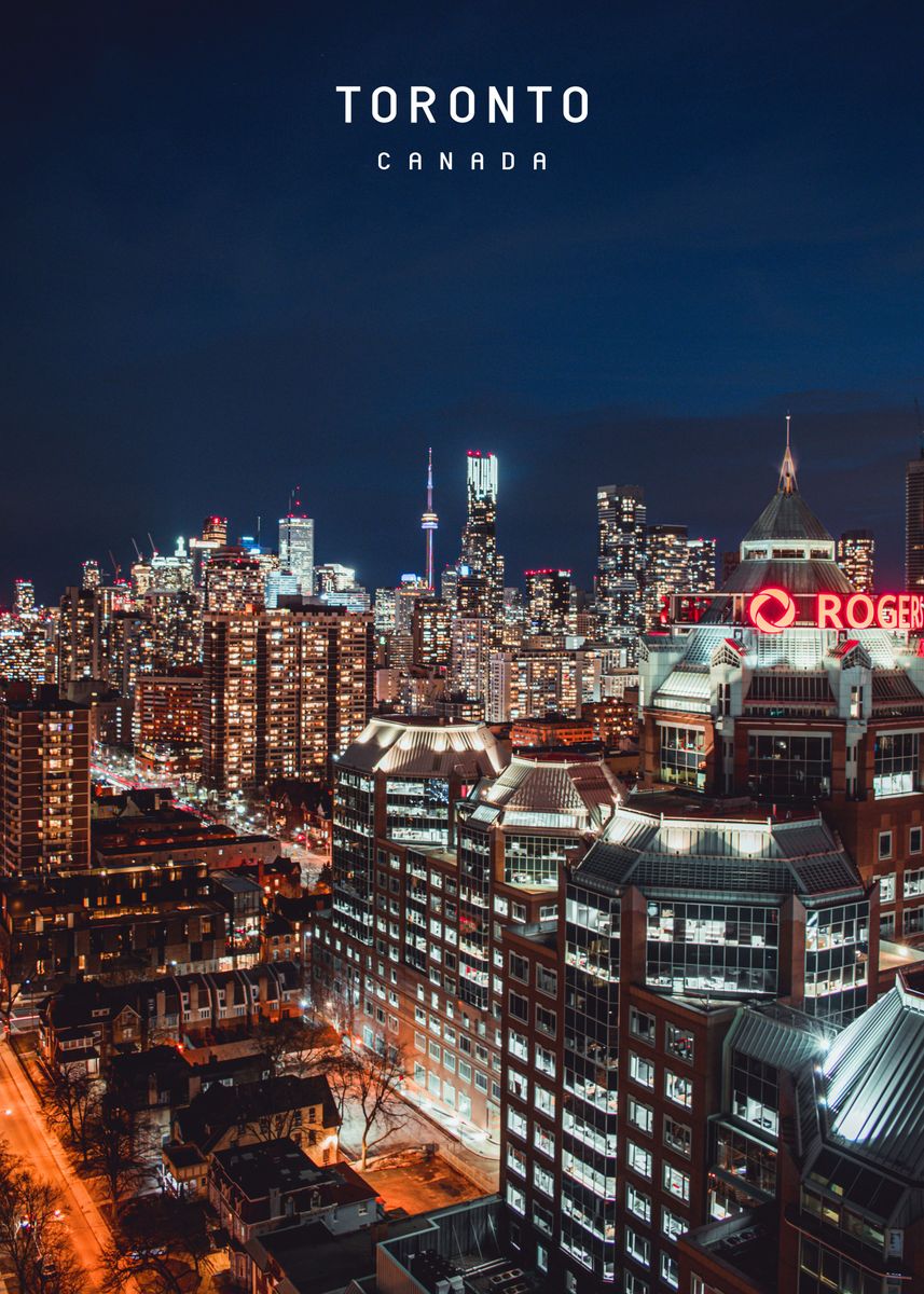 'Toronto ' Poster, picture, metal print, paint by Travel Addict | Displate