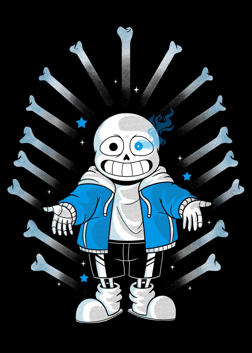 'Power Sans' Poster, picture, metal print, paint by Eoli Studio | Displate