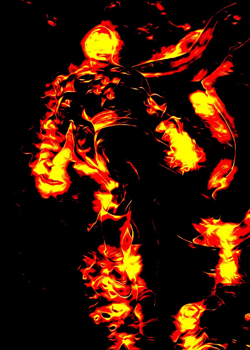 'Inferno Hero' Poster by ANDRE MCKAY | Displate