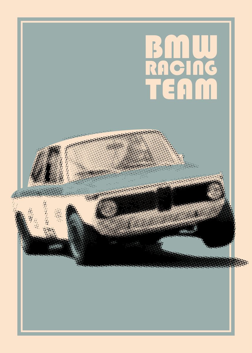 'BMW Racing Team' Poster, picture, metal print, paint by dkDesign ...