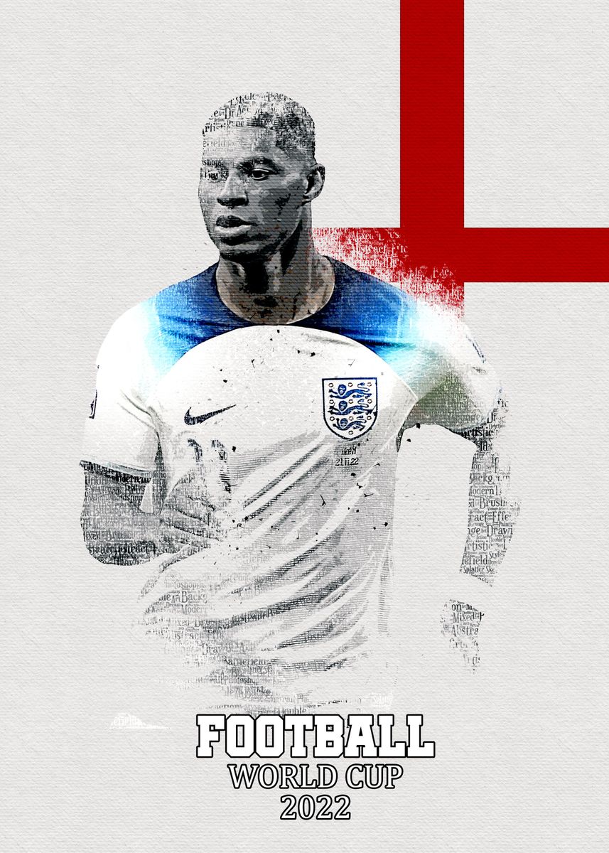 'England World Cup 2022' Poster, picture, metal print, paint by ...