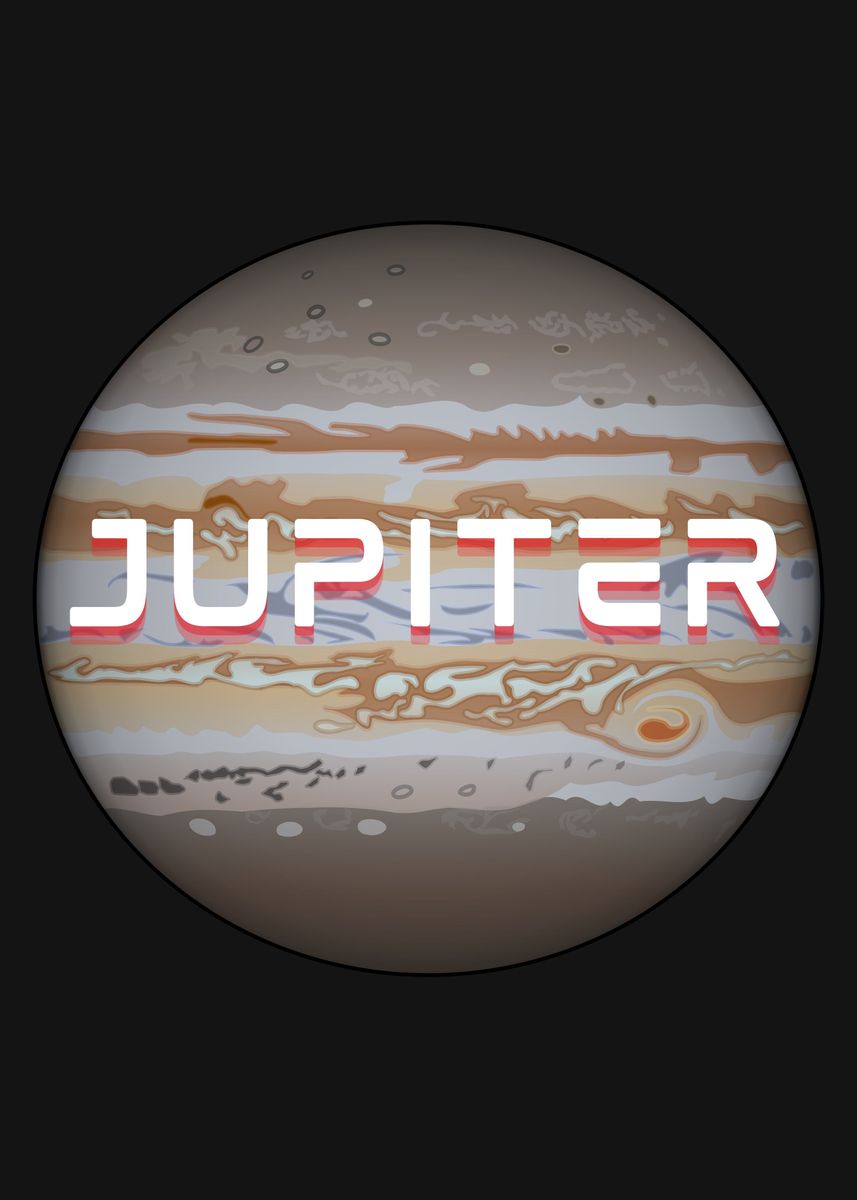 'Jupiter Science' Poster, picture, metal print, paint by James Clarke ...