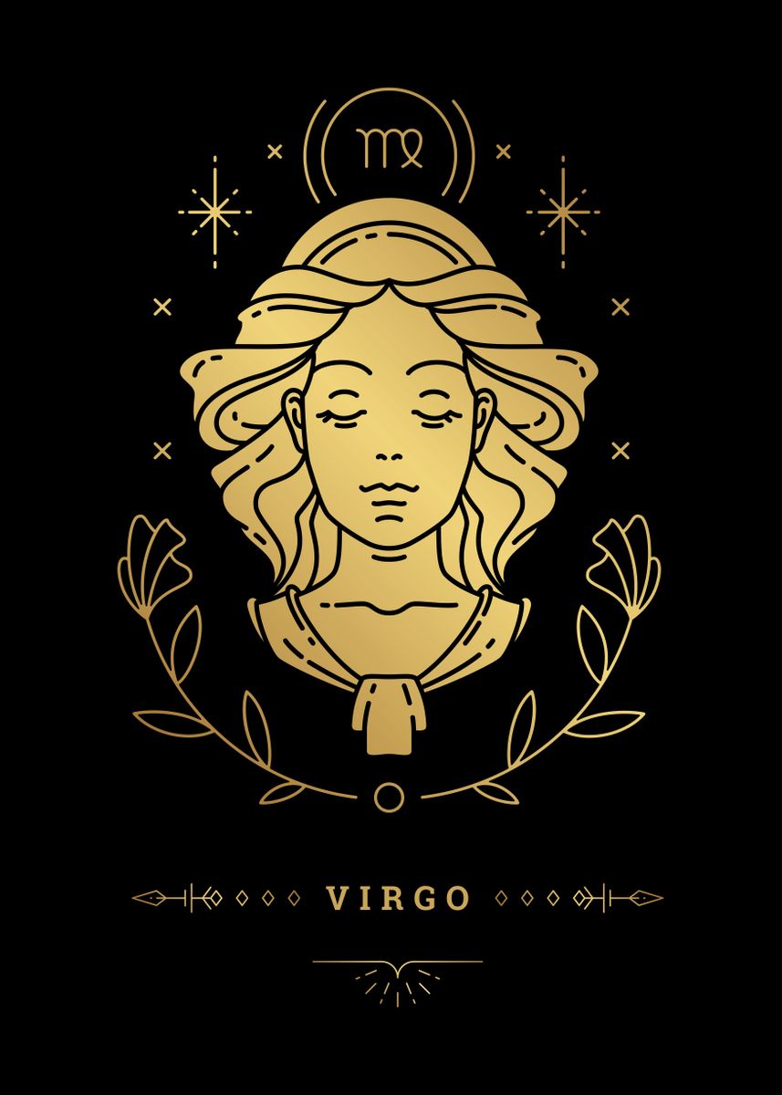 'Virgo' Poster, picture, metal print, paint by Benny Arlon | Displate