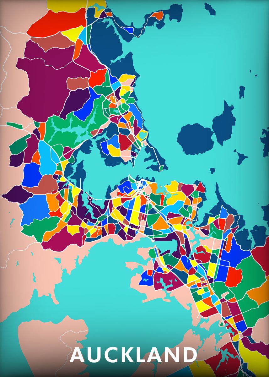 'Auckland New Zealand' Poster by Dutton Jerrell | Displate