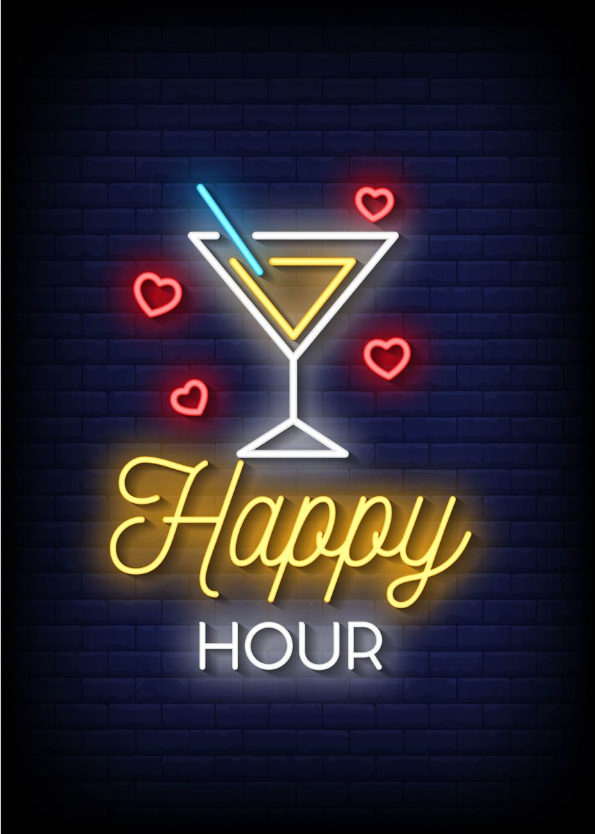 'Happy Hour' Poster by CANON ROCK | Displate