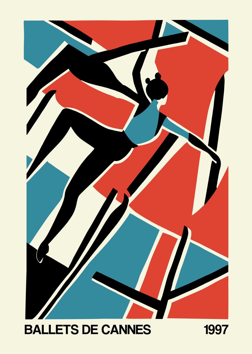 'French Ballet Poster' Poster by BluePinkPanther | Displate