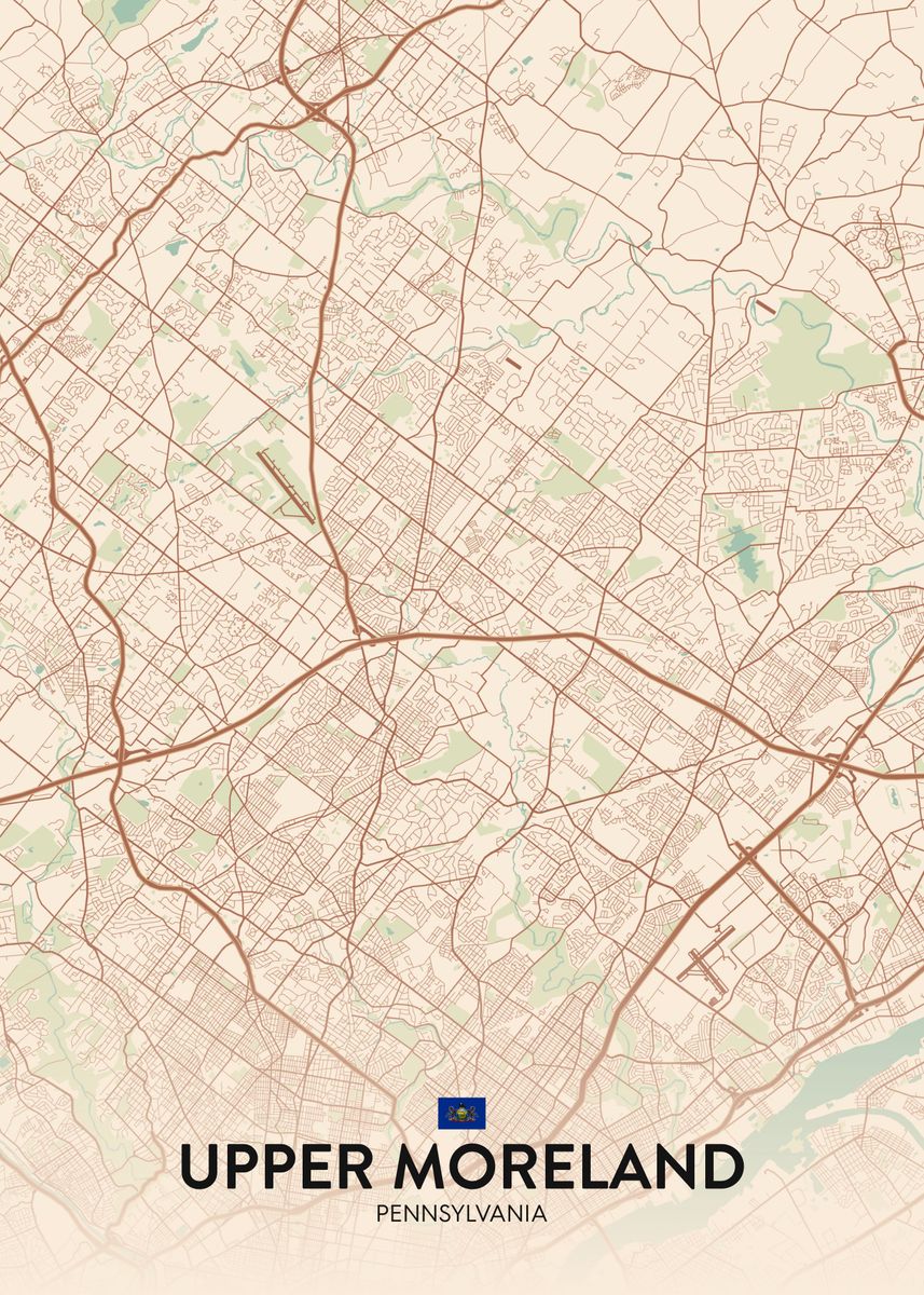 'Upper Moreland PA' Poster, picture, metal print, paint by IMR Designs ...