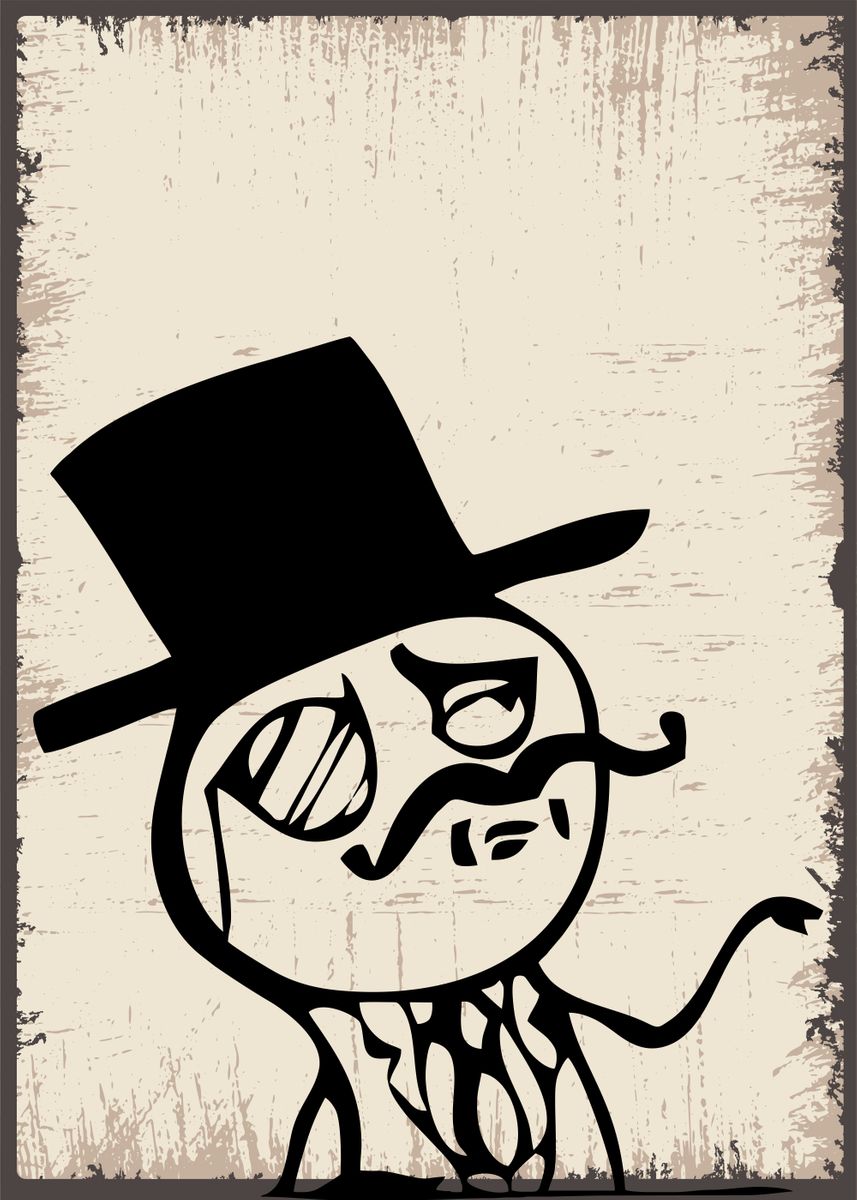 'meme poster' Poster, picture, metal print, paint by Trending Awesome ...