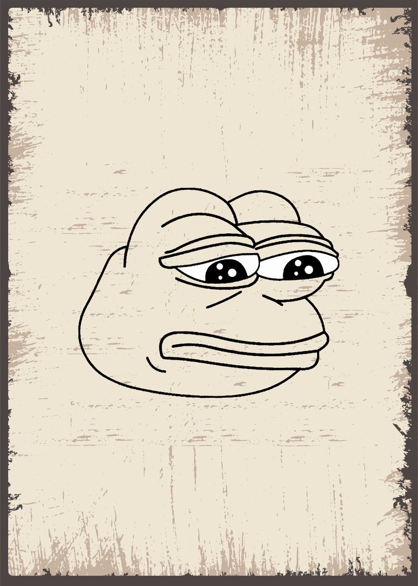 'frog meme' Poster by Trending Displate Posters | Displate