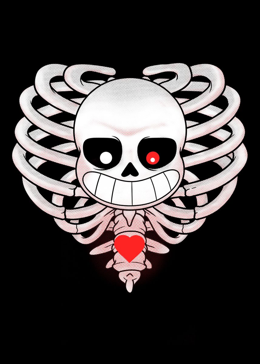 'Heart of Sans' Poster, picture, metal print, paint by Eoli Studio ...