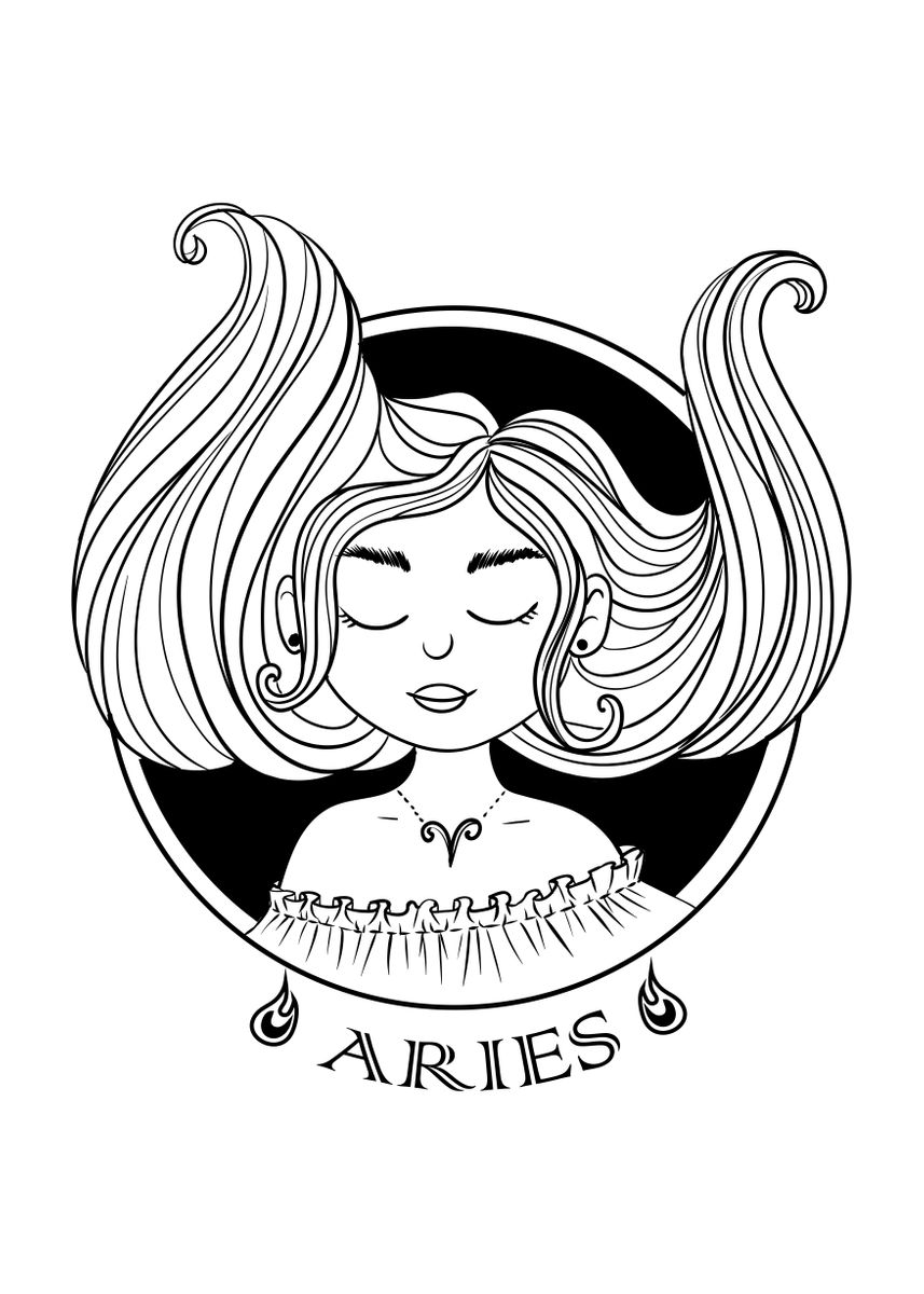 'aries' Poster, picture, metal print, paint by Ben Bastian | Displate