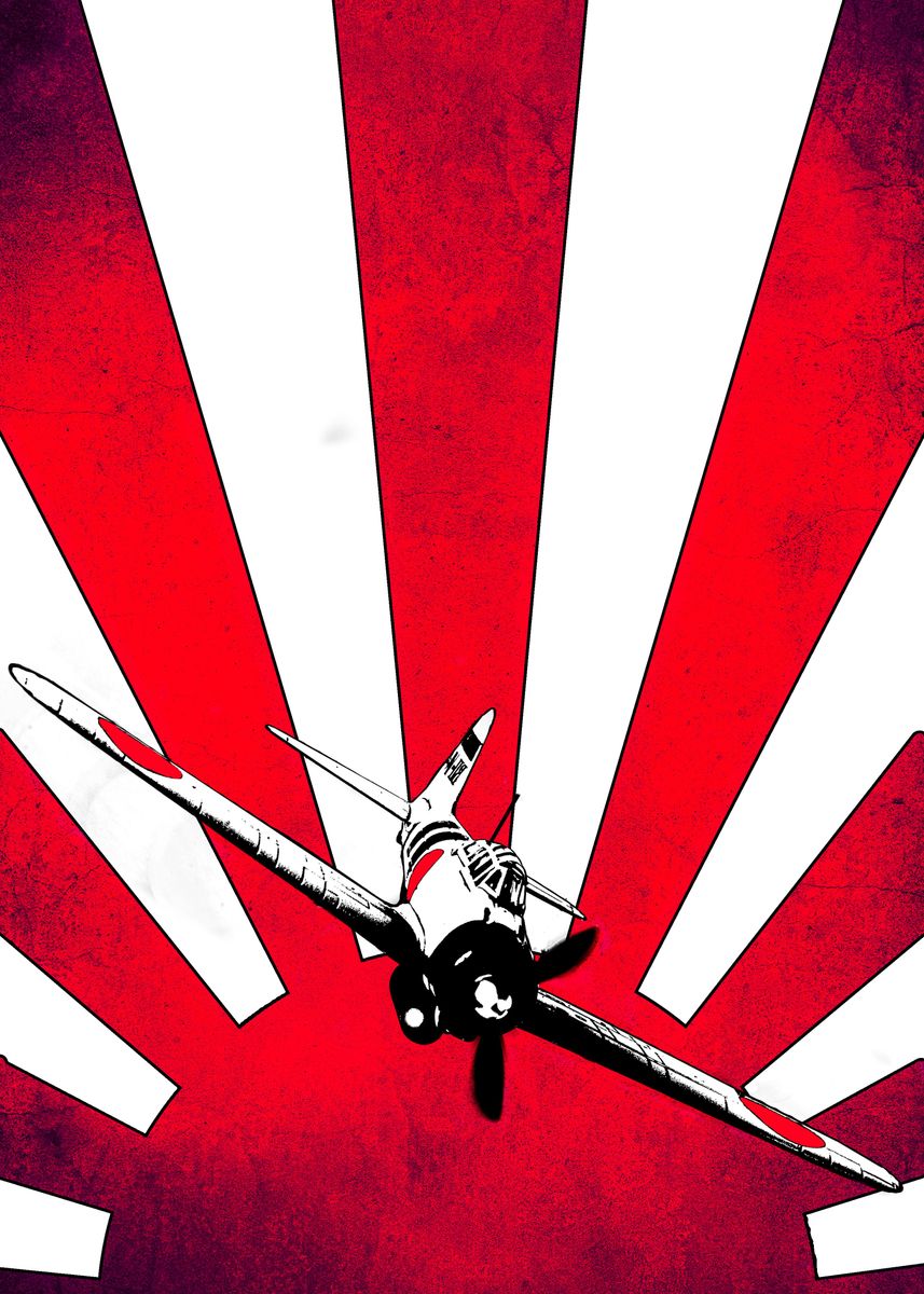 'Zero Fighter' Poster, picture, metal print, paint by Pitmatic | Displate