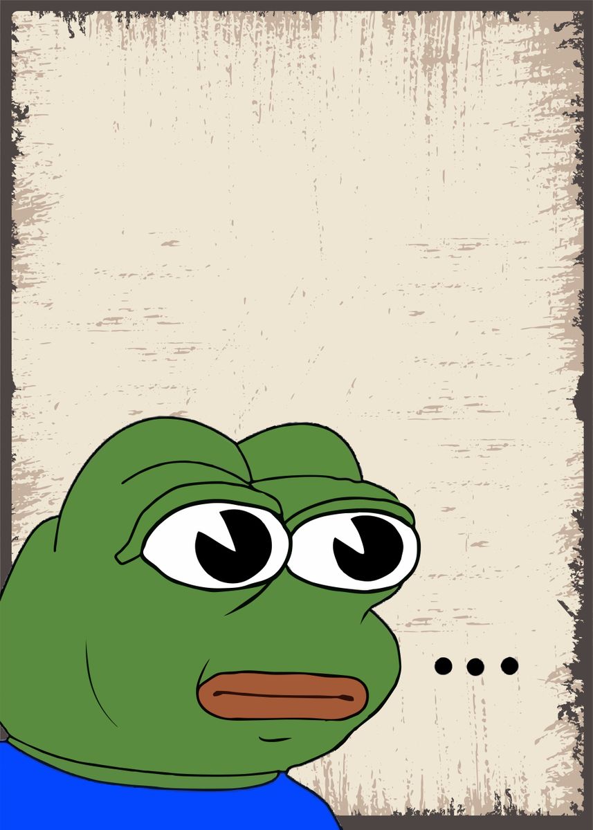 'frog meme' Poster, picture, metal print, paint by Trending Awesome ...