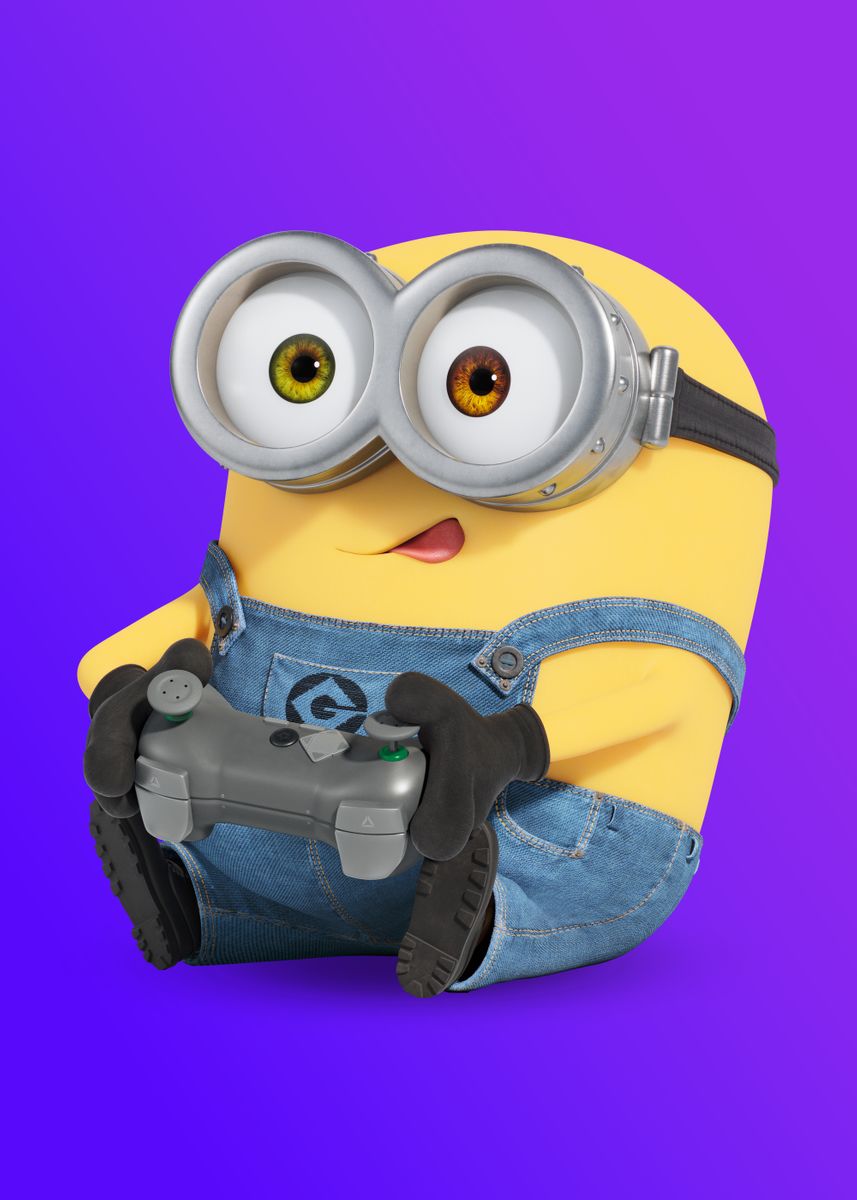 'Gamer Bob' Poster, picture, metal print, paint by Minions | Displate