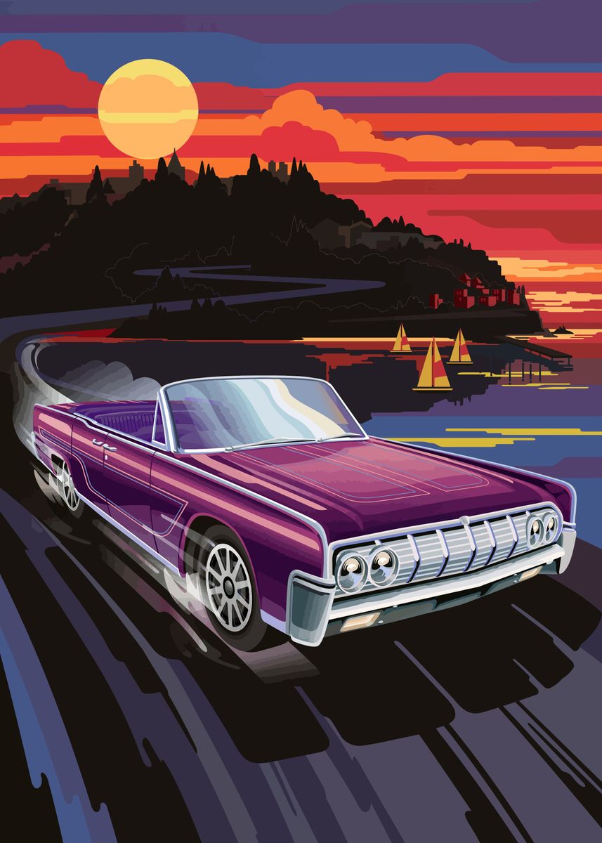 'Super Cars' Poster, picture, metal print, paint by F1 Super Car | Displate