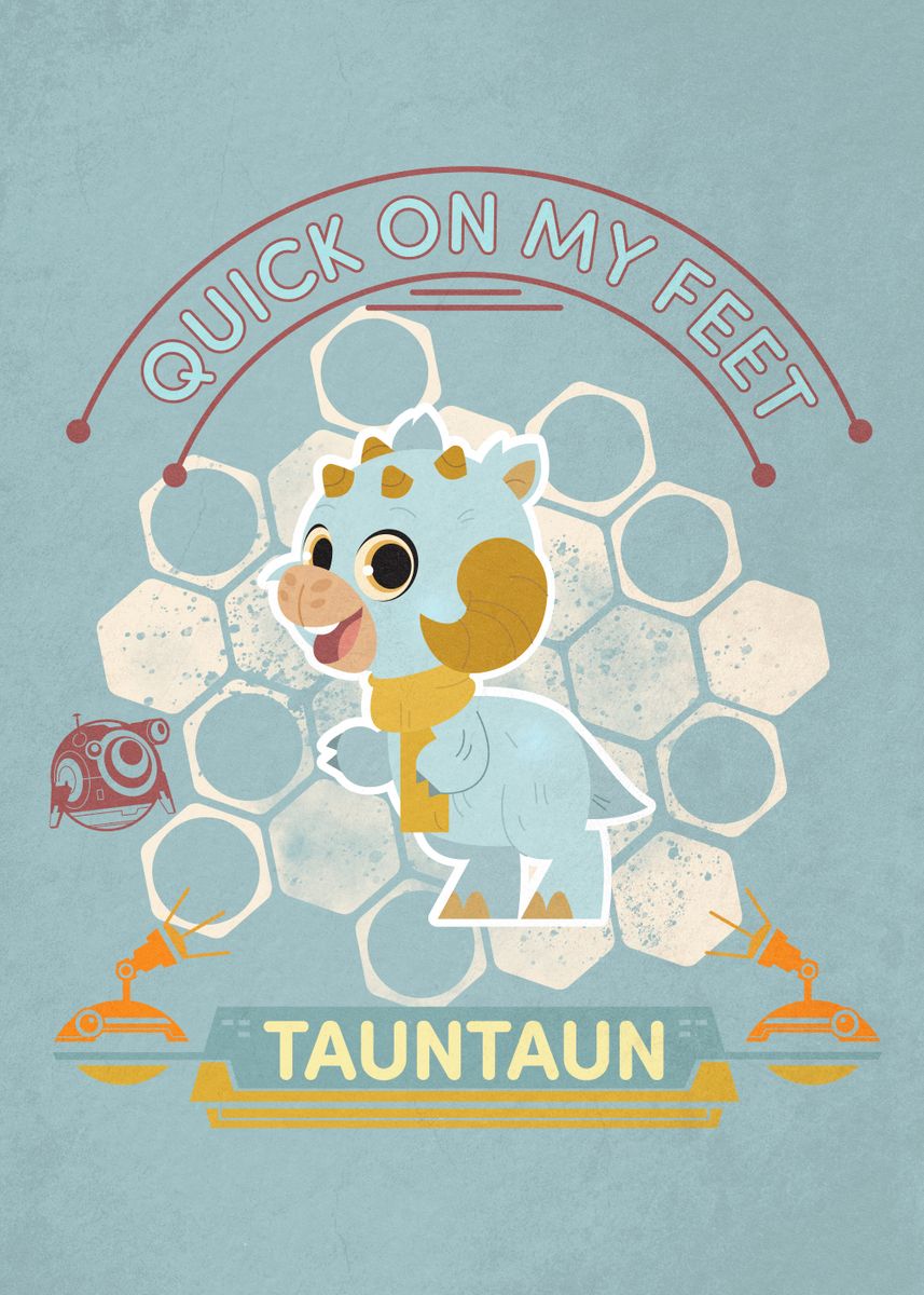 'Tauntaun' Poster, picture, metal print, paint by Star Wars | Displate