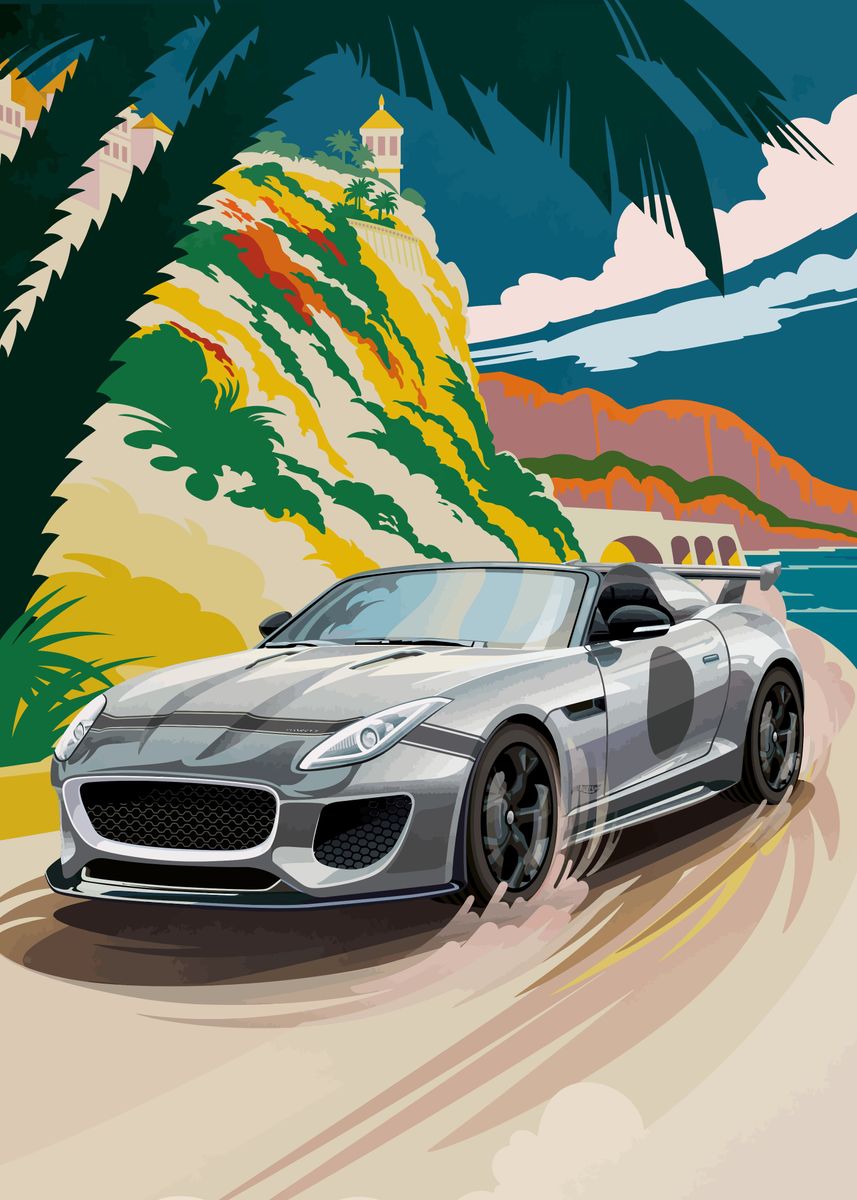 'Super Cars' Poster, picture, metal print, paint by F1 Super Car | Displate