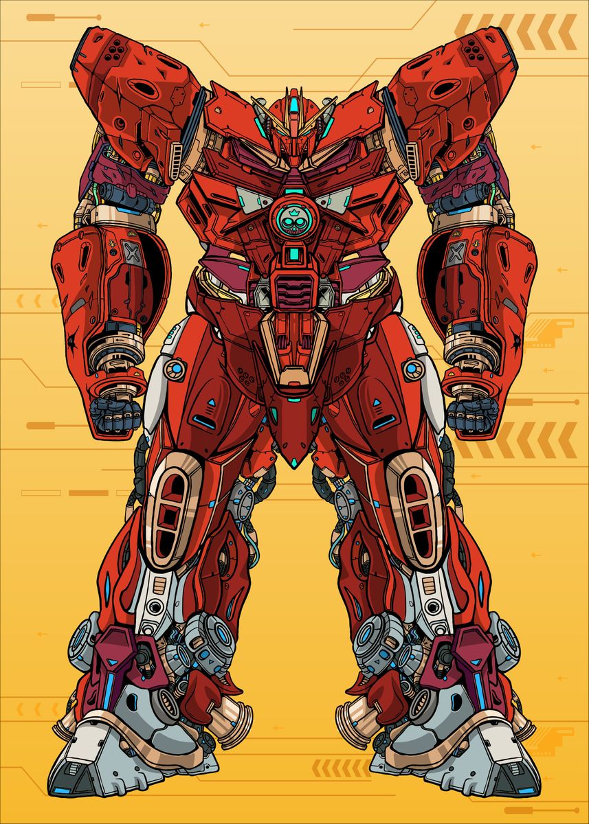 'Mecha robot' Poster, picture, metal print, paint by Cao Thi Hieu ...