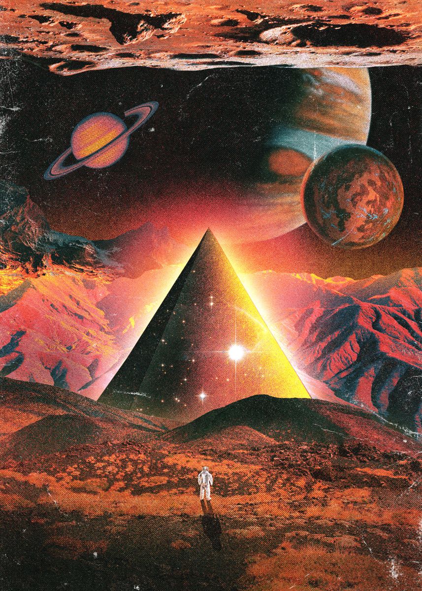 'Unidentified Pyramid' Poster, picture, metal print, paint by Nibera ...