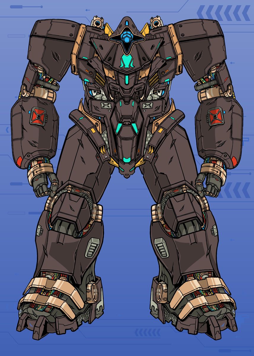 'Mecha robot' Poster, picture, metal print, paint by Cao Thi Hieu ...