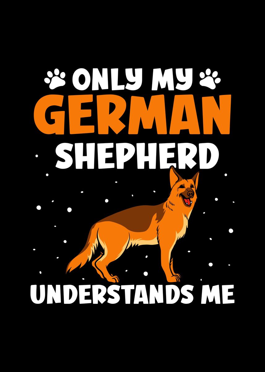 'German Shepherd' Poster, picture, metal print, paint by Sebastian ...