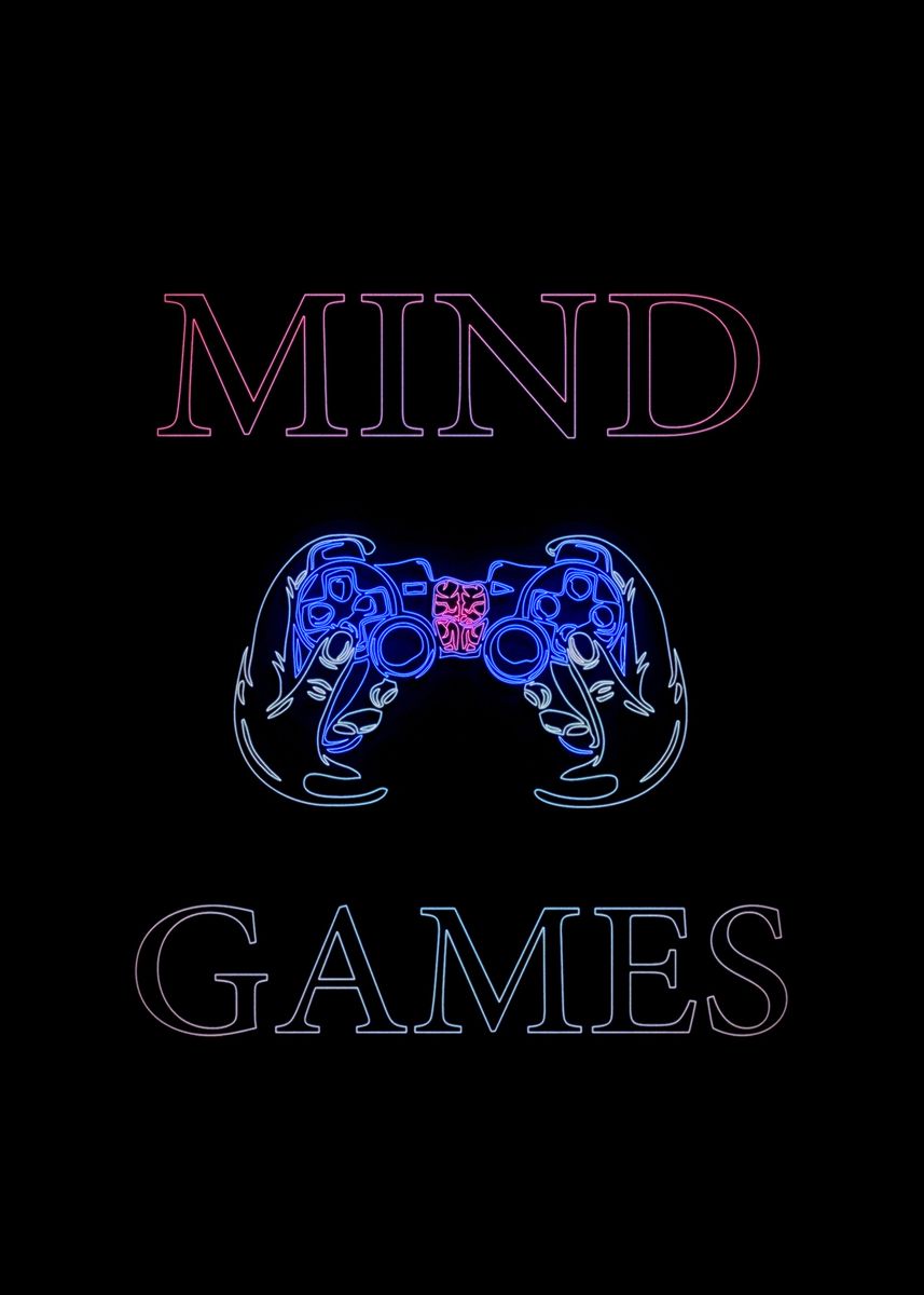 'MIND GAMES' Poster, picture, metal print, paint by ad yosef | Displate