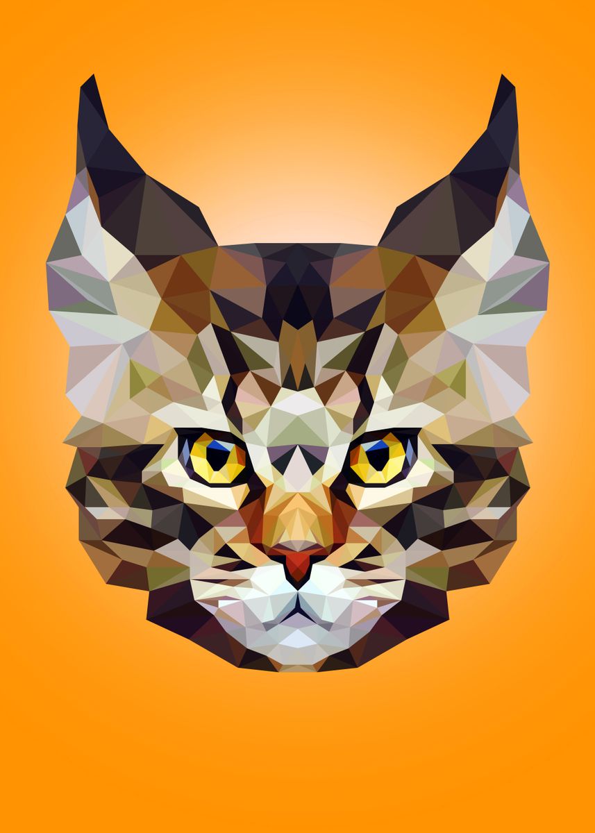 'Lynx' Poster, picture, metal print, paint by Dare Neil | Displate