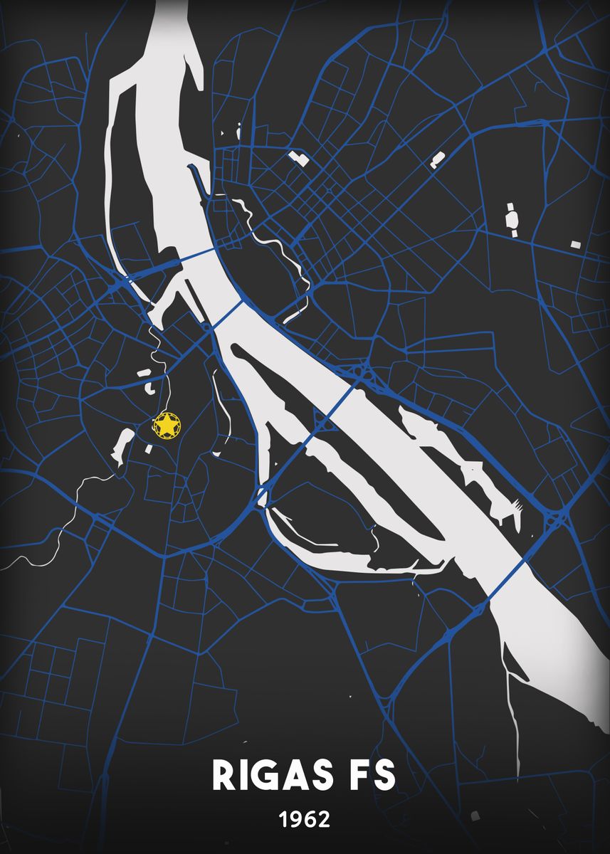 'Rigas FS Arkadijas sporta ' Poster, picture, metal print, paint by ...